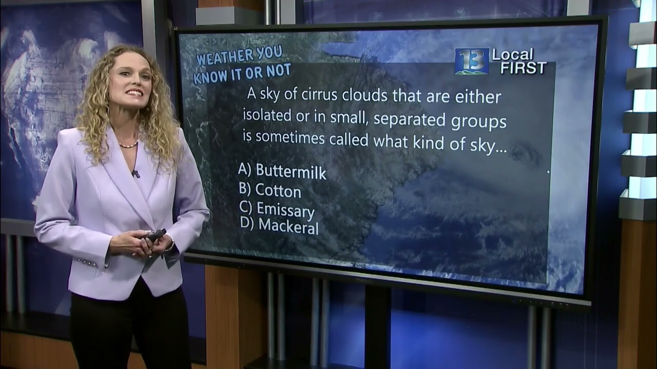 “Weather You Know It Or Not” Weather Trivia – Sky of Cirrus Clouds ...