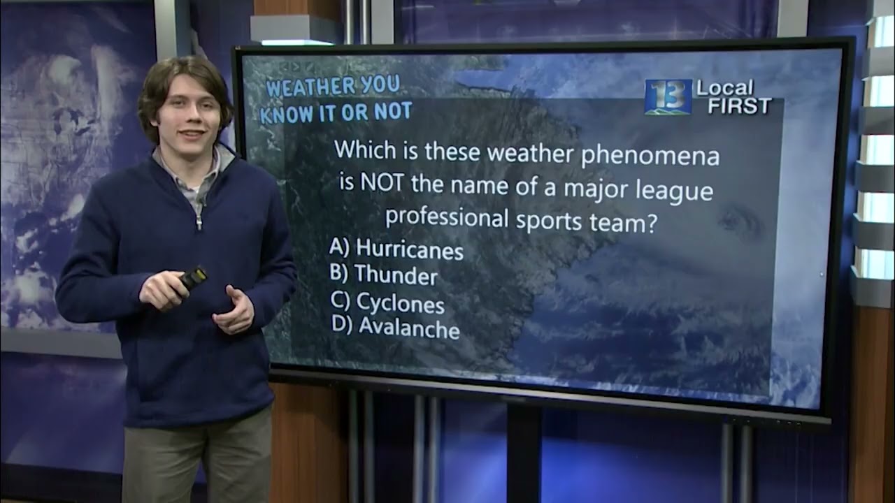 ‘Weather You Know It or Not’ Weather Trivia – Blue Ridge 13